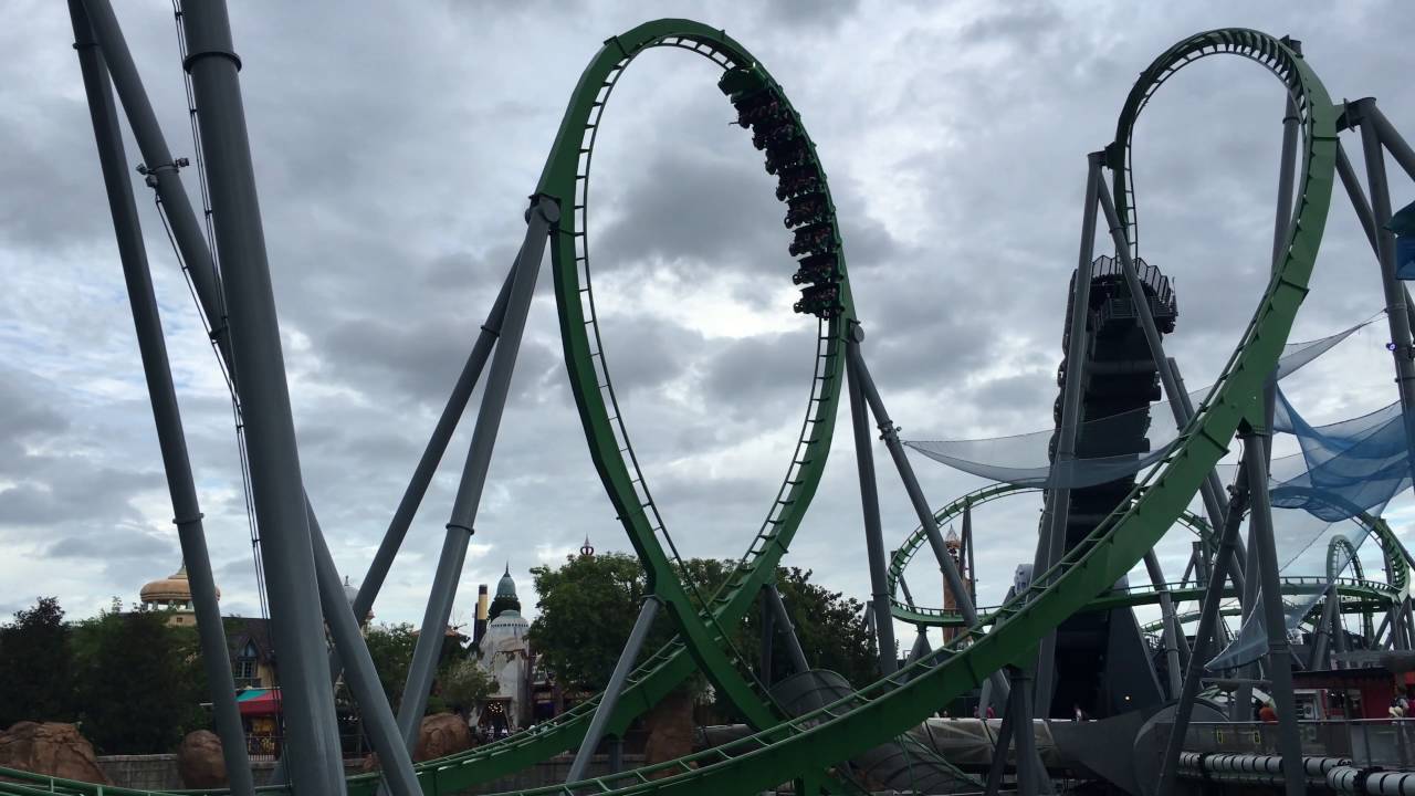 The Incredible Hulk Coaster: Off-ride - Universal Orlando Islands Of ...