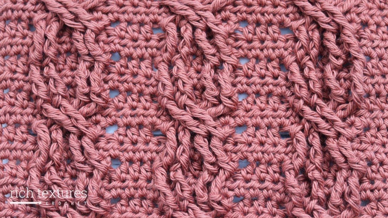 Chain Link Cable Stitch - YouTube