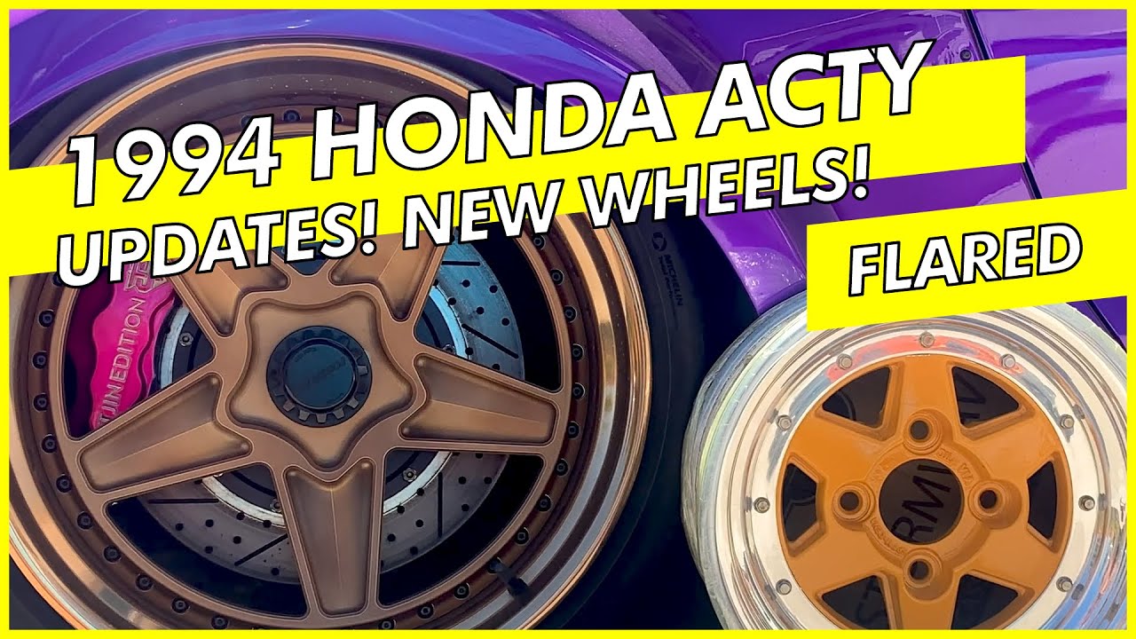 Honda Acty UPDATE on the 1994 Tjin Edition Flared Kei-Truck. New Wheels ...