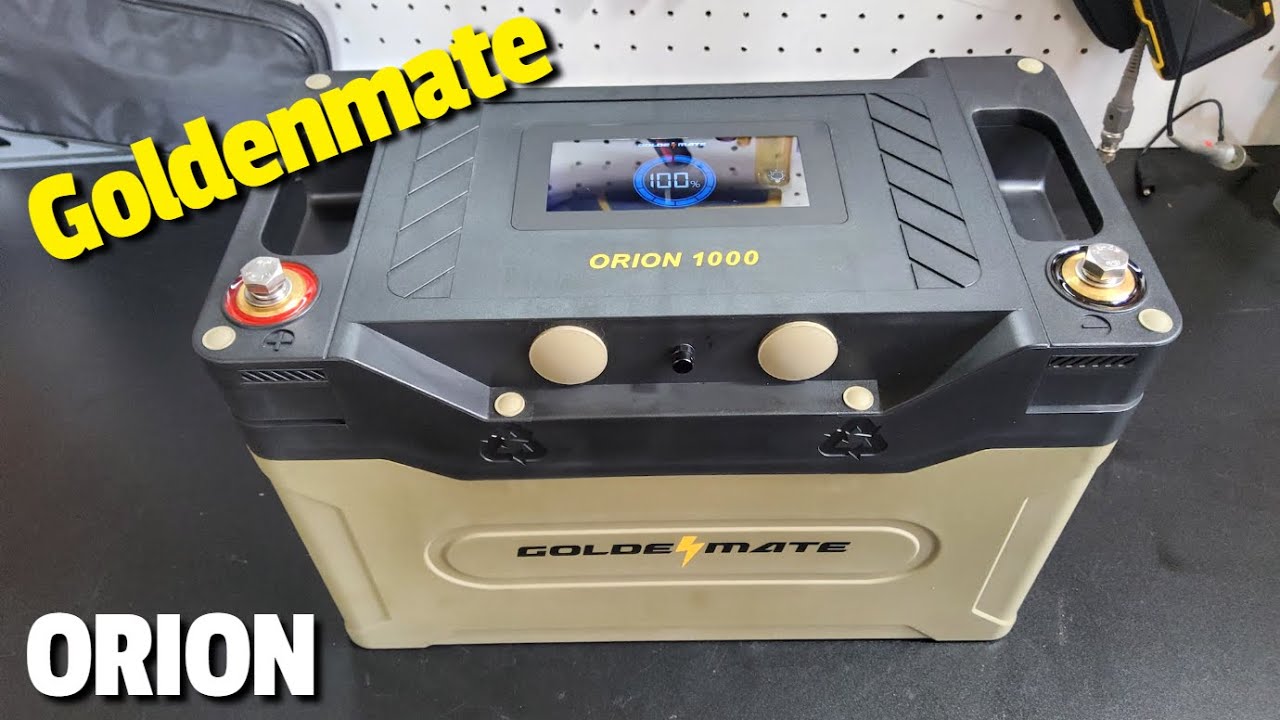 Goldenmate ORION 1000 12v 100ah LiFePO4 - YouTube