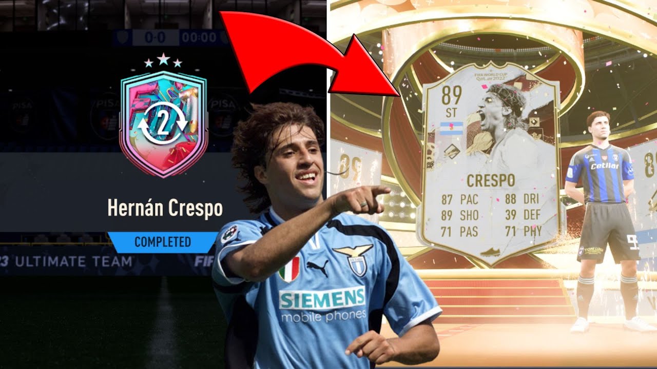 89 ICON HERNAN CRESPO IS BROKEN! FUT BIRTHDAY SWAPS CRESPO PLAYER ...