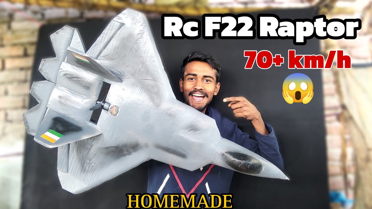 How To Make F22 Rc plane with Foam Board | Homemade rc plane | Easy To ...