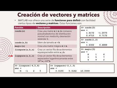 MATLAB: Crear vectores y matrices - YouTube