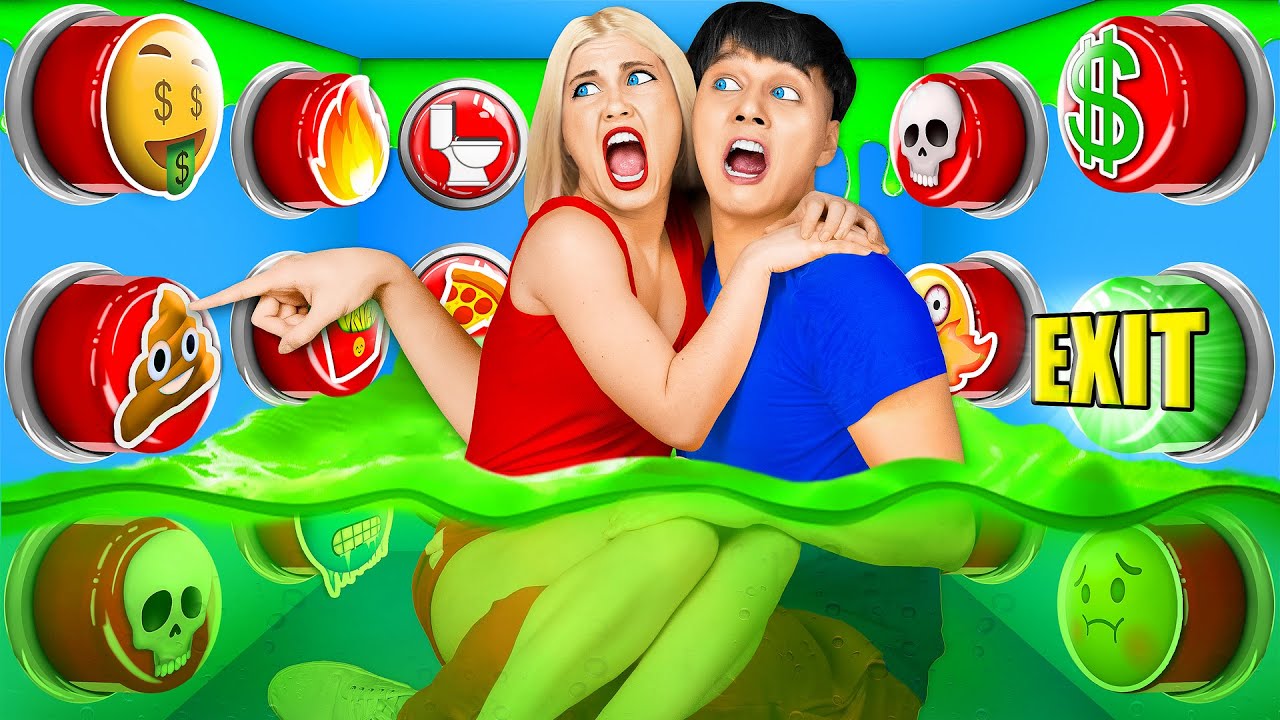 1000 Mystery Buttons Challenge #2 | Only 1 Lets You Escape by Multi DO ...