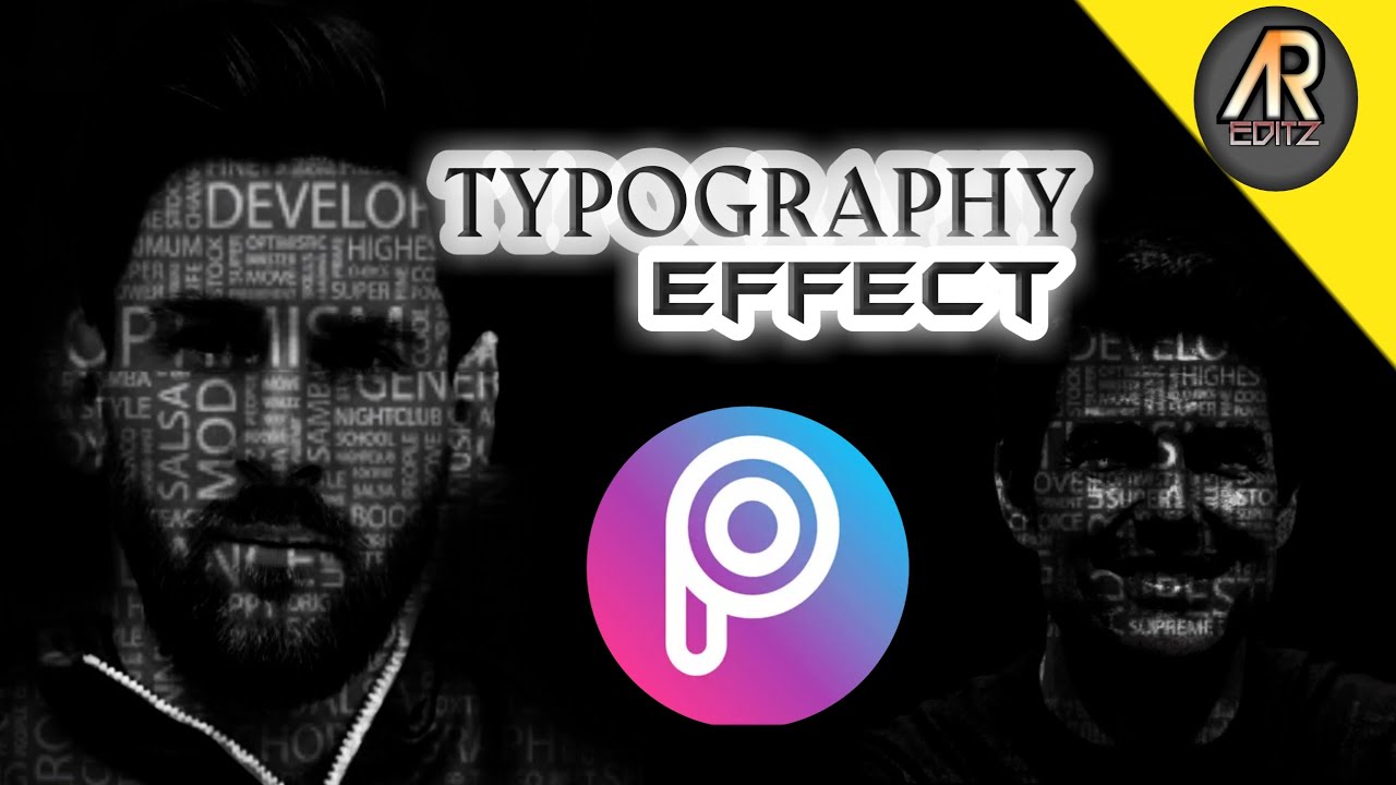 PicsArt Typography Effect tutorial PicsArt Tutorial Aakash Raker Editz ...