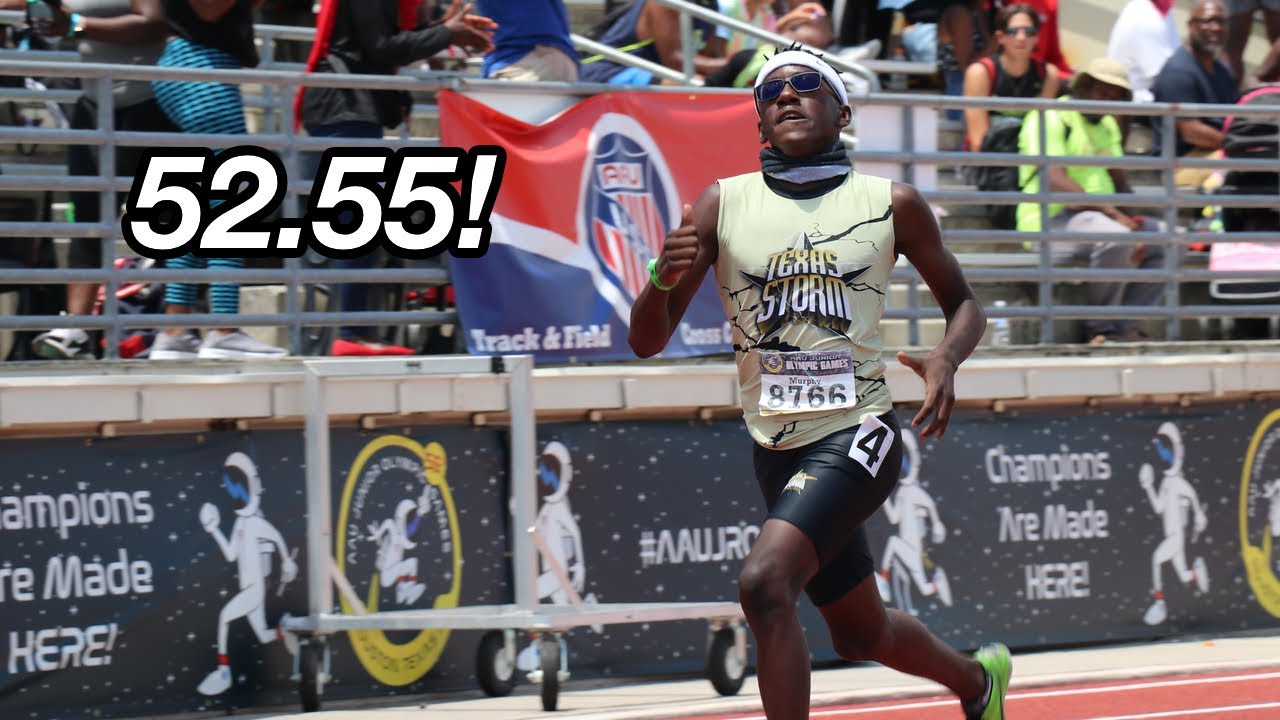 12-Year-Old Drops Record-Breaking 400m - YouTube