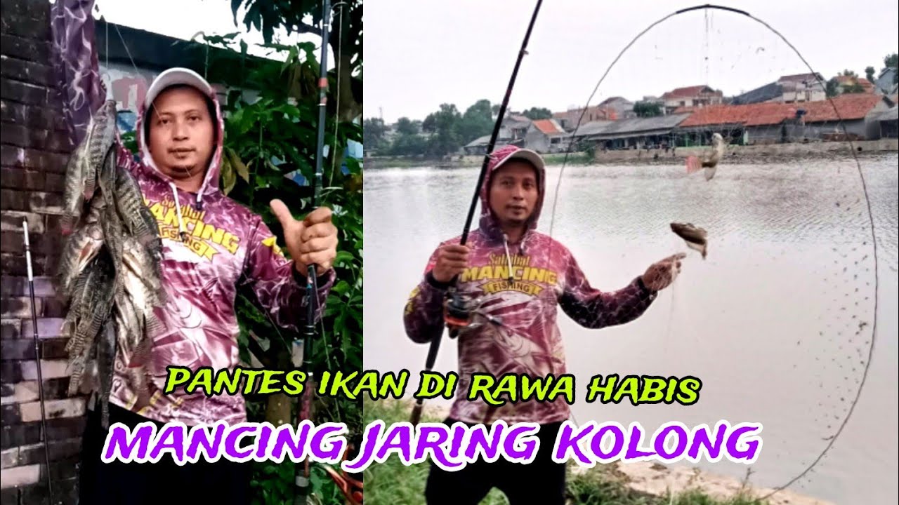 Teknik mancing paling ampuh jaring kolong - YouTube