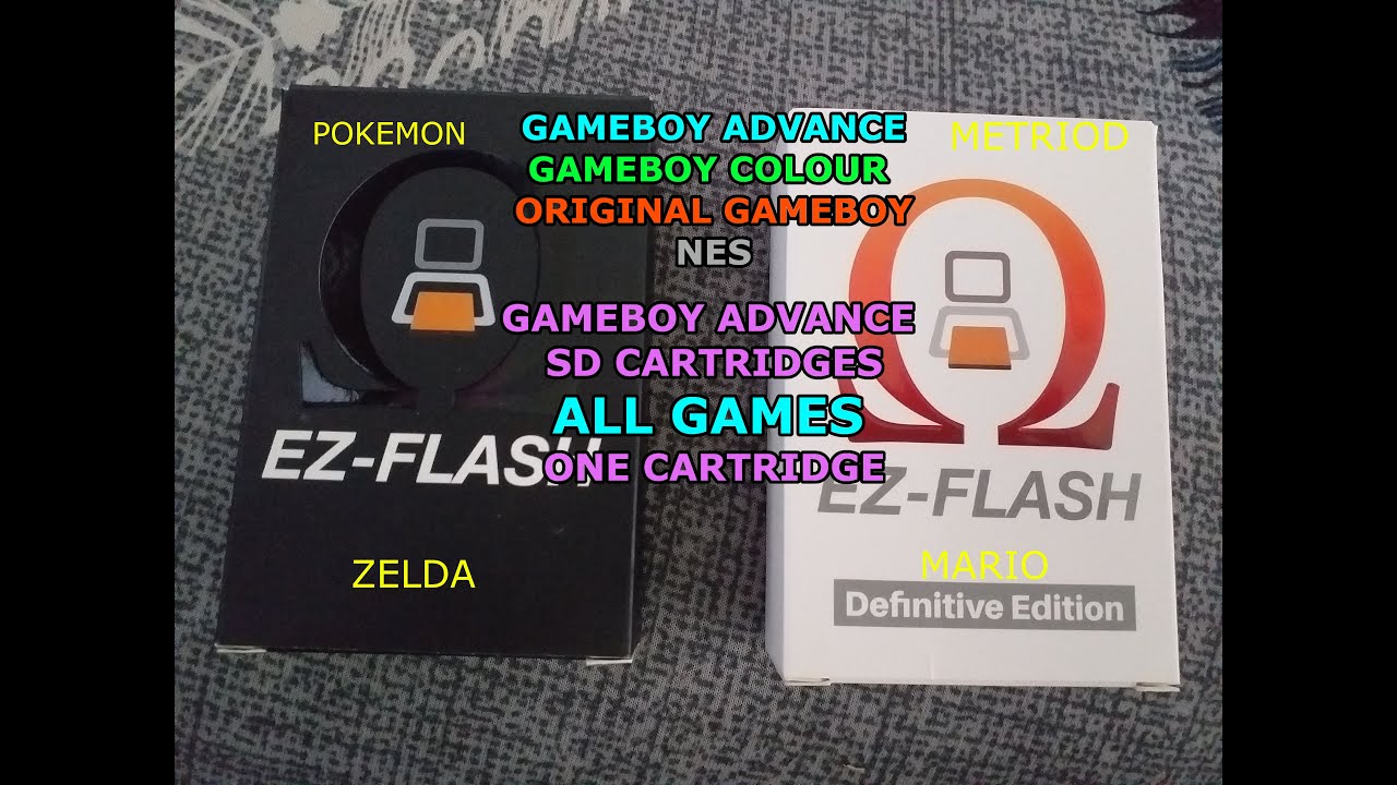 EZ FLASH OMEGA & DEFINITIVE EDITION GBA FLASH CART - YouTube