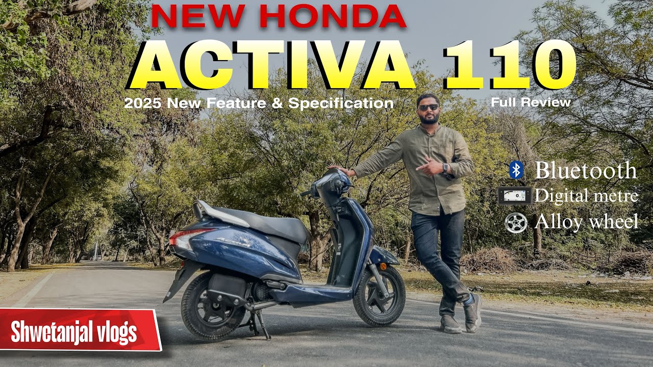 2025 Honda Activa 110 with New Updates | TFT Display | New Honda Activa ...