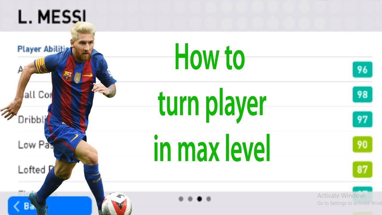 Level up players in pes | How to turn Messi to MAX LEVEL in PES 2019 ...