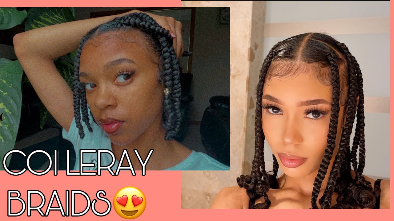 CUTE COI LERAY INSPIRED BRAIDS🥰 | MINI BRAIDS PROTECTIVE STYLE ON 3c/4a ...