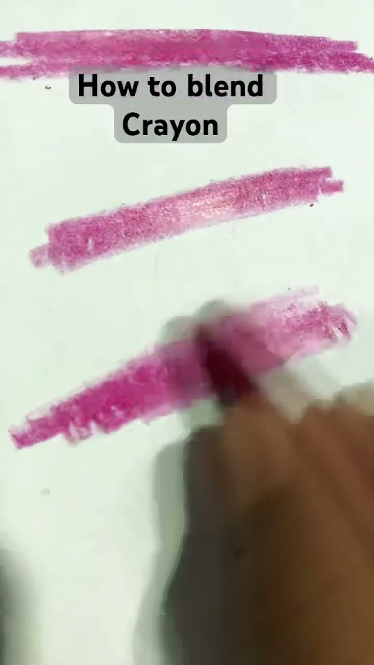 Easy trick to blend crayon - YouTube