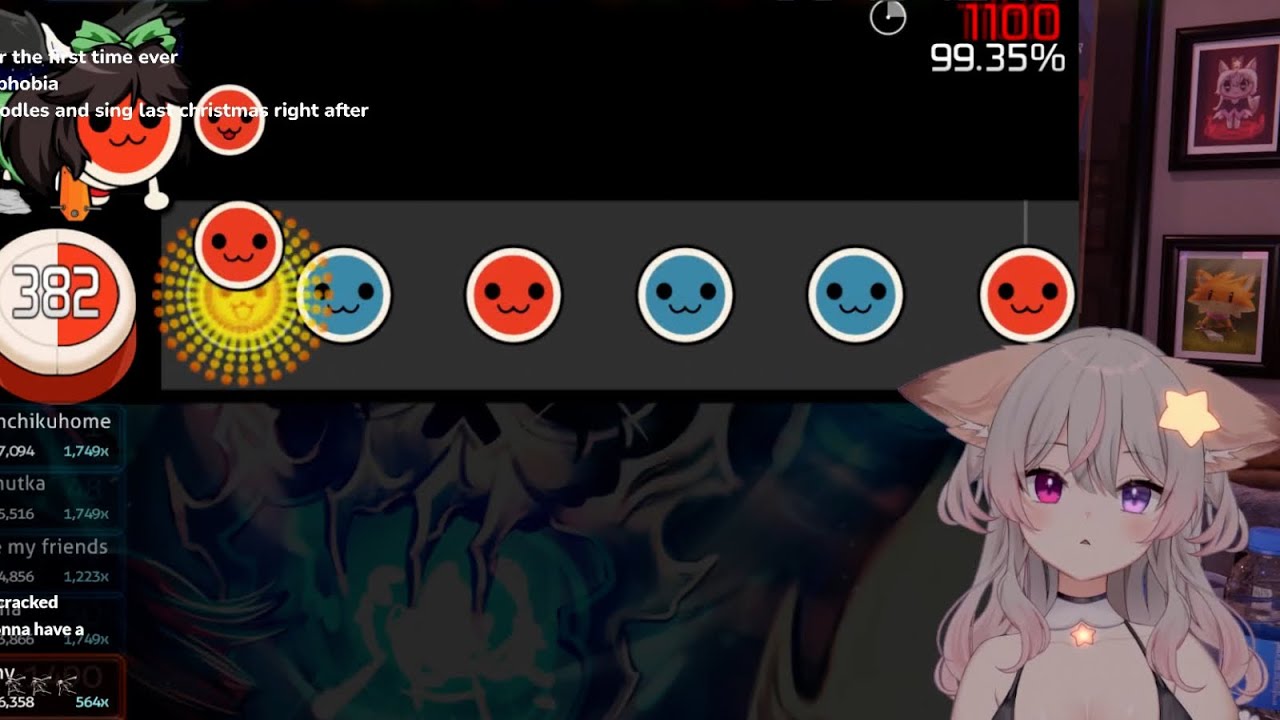 anny plays nostalgic taiko maps (dec 4) - YouTube
