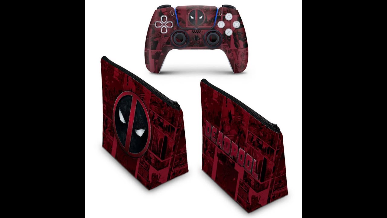 KIT CAPA CASE E SKIN PS5 CONTROLE - DEADPOOL COMICS - Depoimento 2338 ...