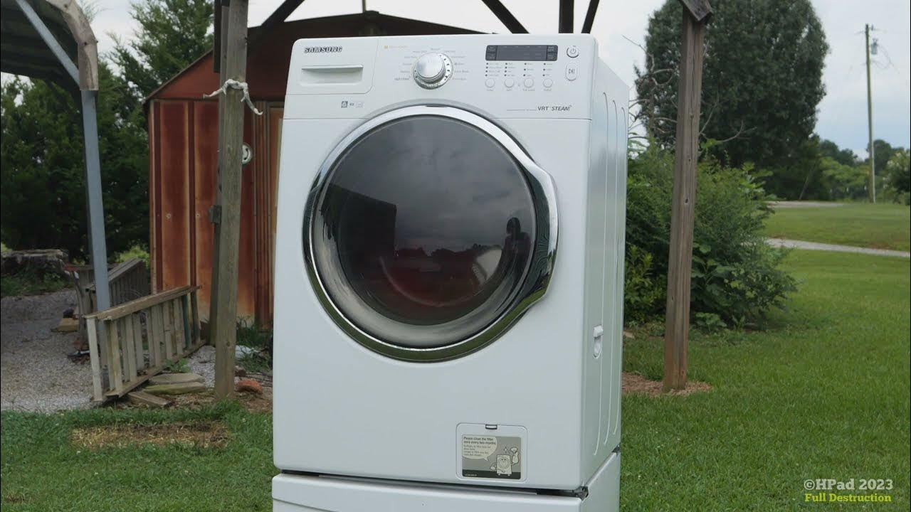 Samsung Washing Machine Destruction Long Version - YouTube