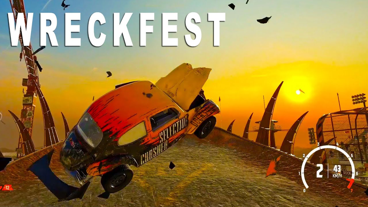 Wreckfest Flying Buggy Demolition Derby At The Maw - YouTube