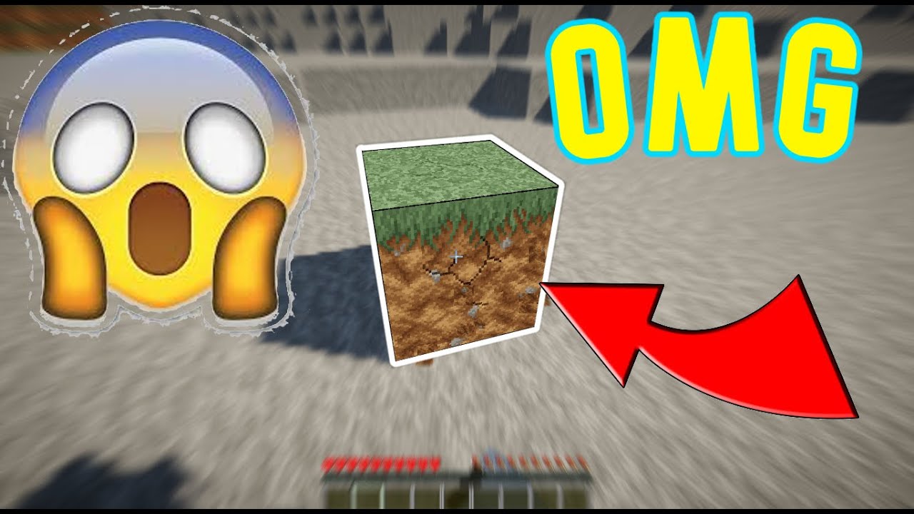 BREAKING A GRASS BLOCK IN MINECRAFT!?!?!?! - YouTube