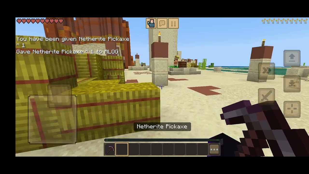 Minecraft Dessert Village secret base - YouTube