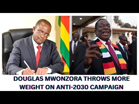 DOUGLAS MWONZORA THROWS MORE WEIGHT ON ANTI-2030 CAMPAIGN AS MORE ...