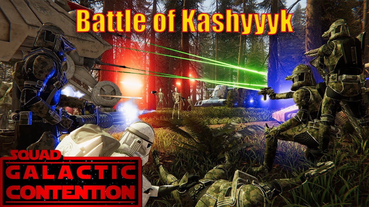 Squad Galactic Contention Battle of Kashyyyk - YouTube