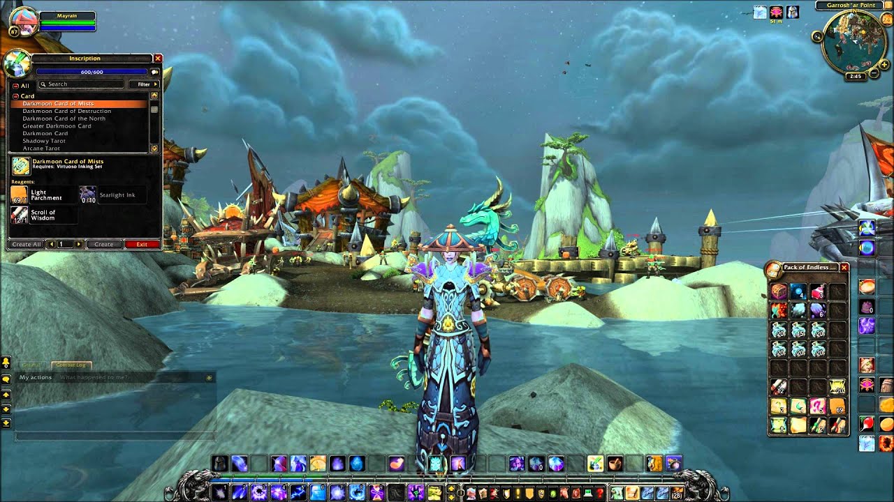 WoW MoP: Inscription In Pandaria !! - YouTube