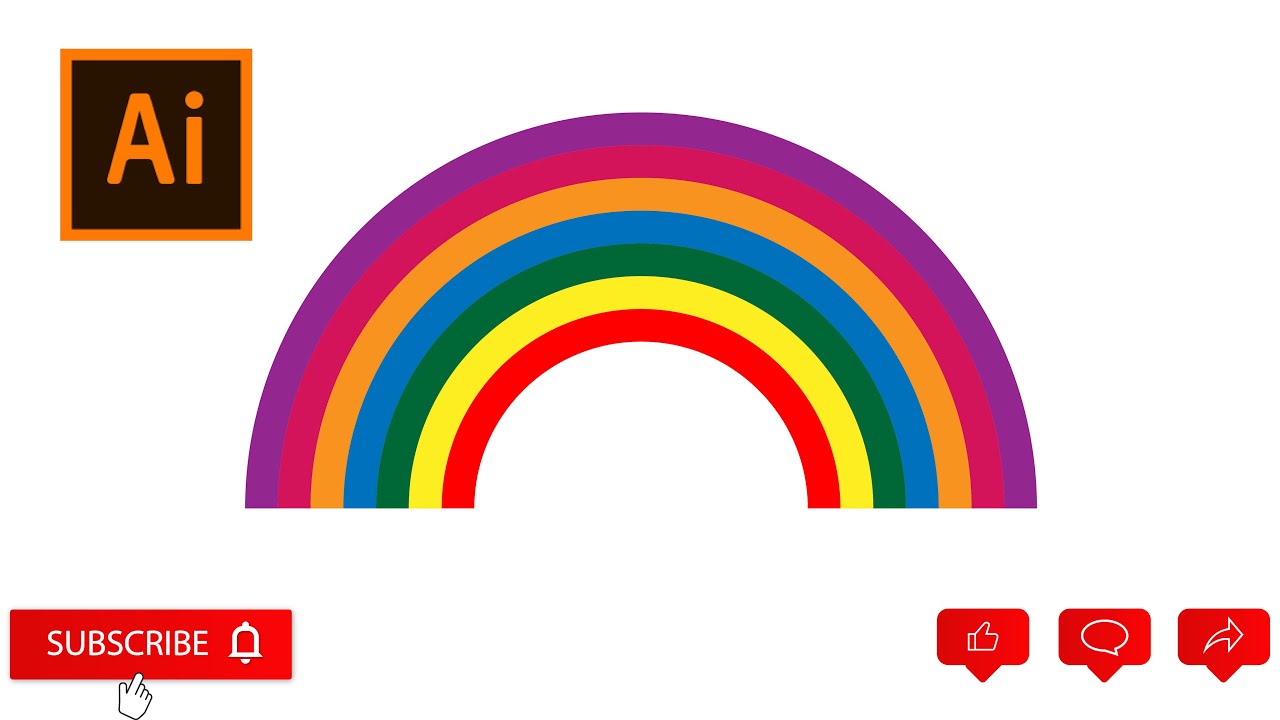 How To Create A Rainbow In Illustrator Rainbow Icon Designz Box how-to-create-a-rainbow-in-illustrator-rainbow-icon-designz-box