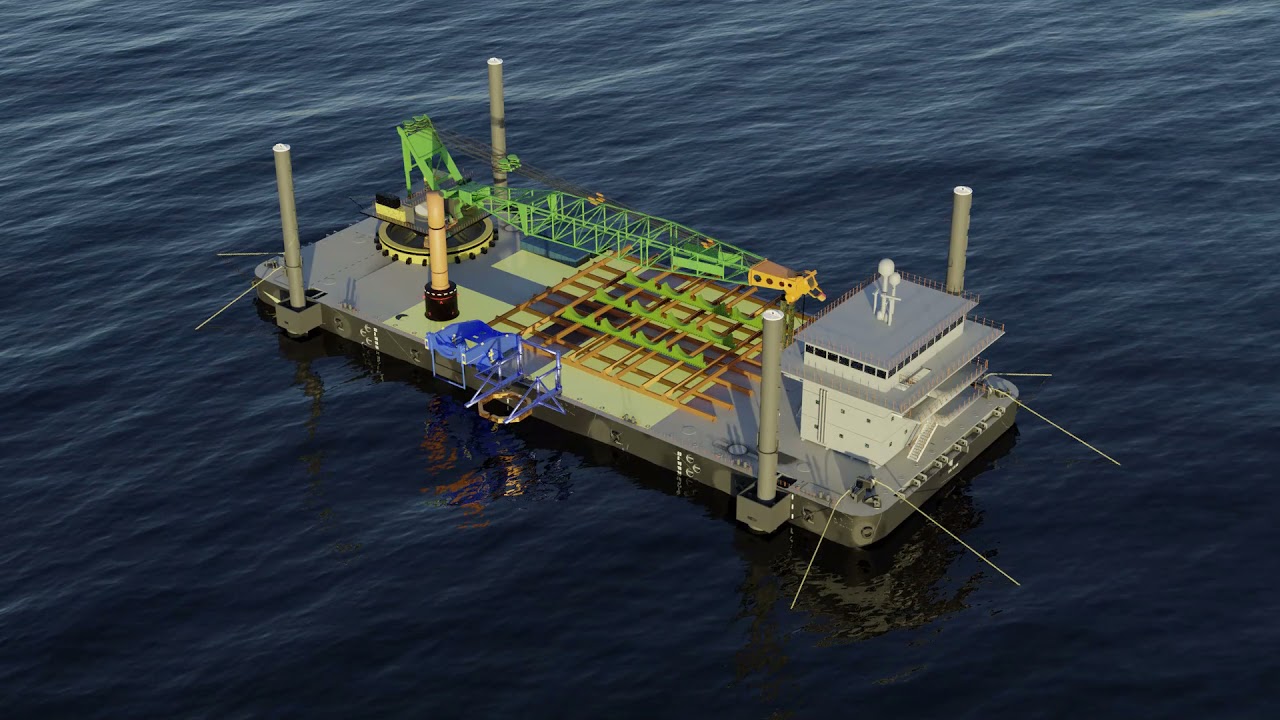 India's 1st Offshore Wind Turbine Installation Solution - YouTube