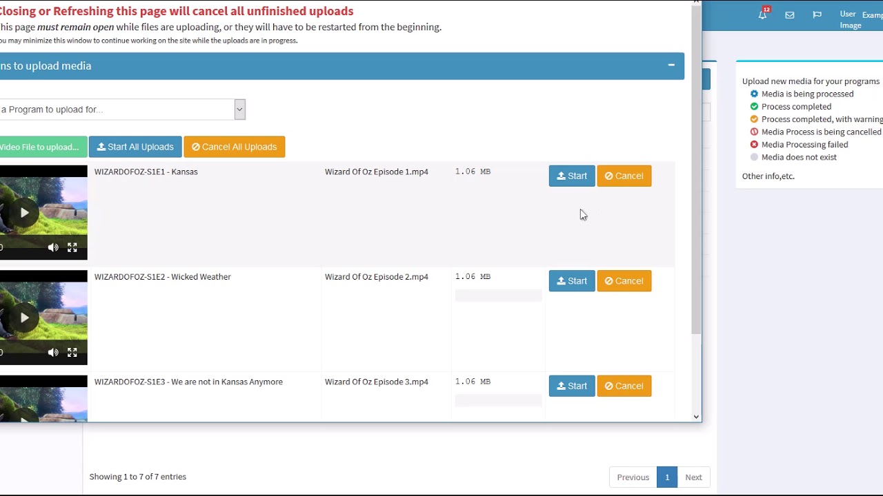 SCM - Uploading your Program Video File - YouTube