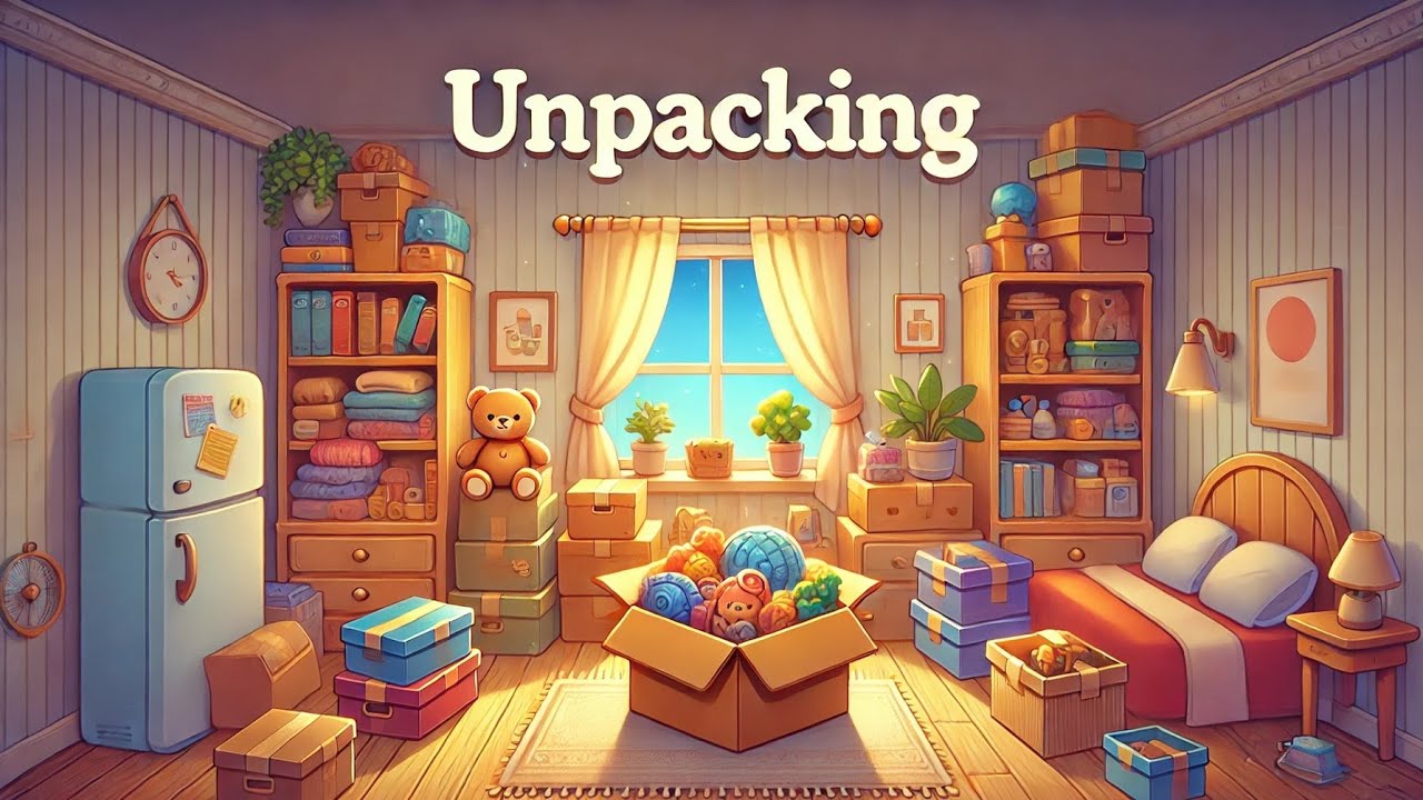 Game puzzle unpacking #unpacking - YouTube