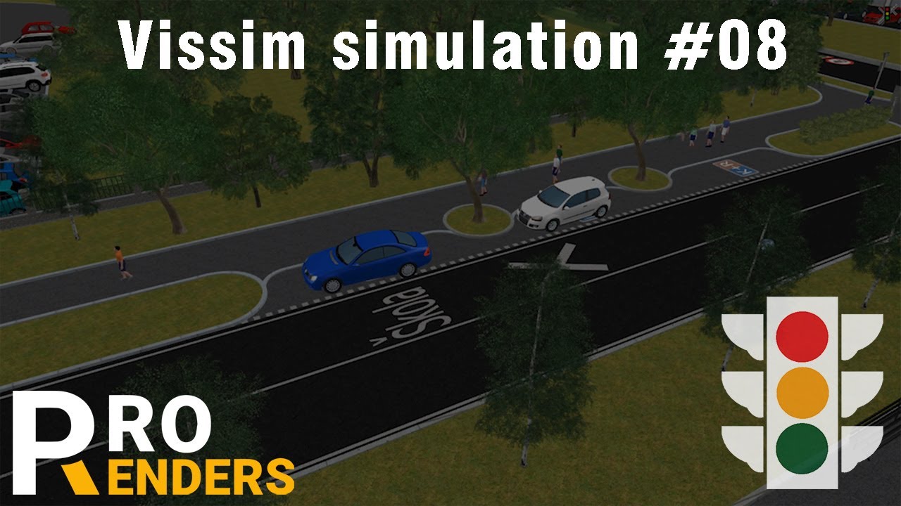 Vissim Simulation #08 - Kiss&Ride - YouTube