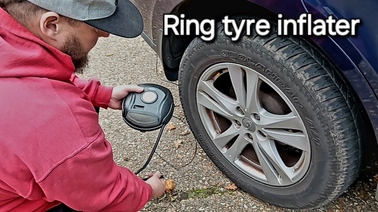 Ring tyre inflater. How to pump up your tyres. - YouTube