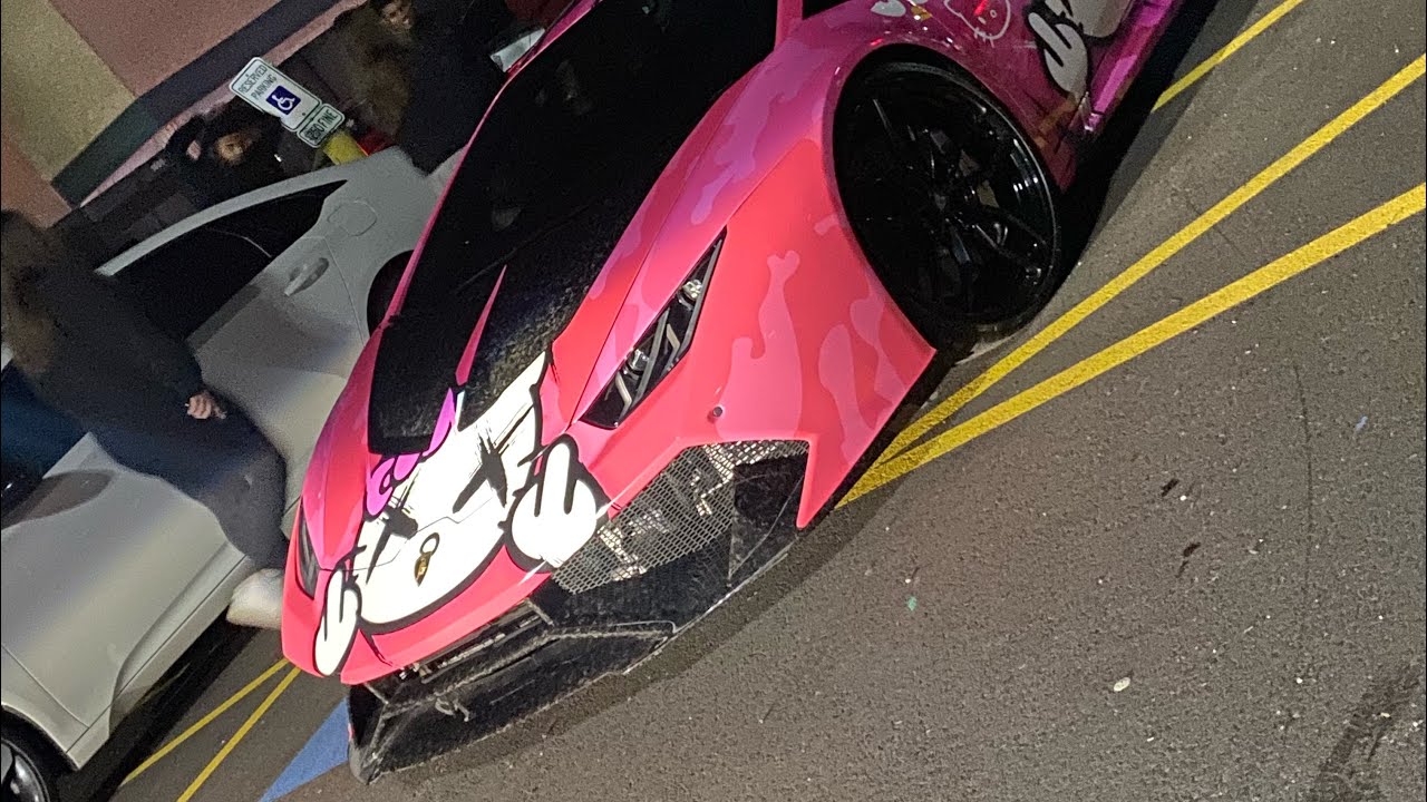 Is that a Hello Kitty Lamborghini? - YouTube