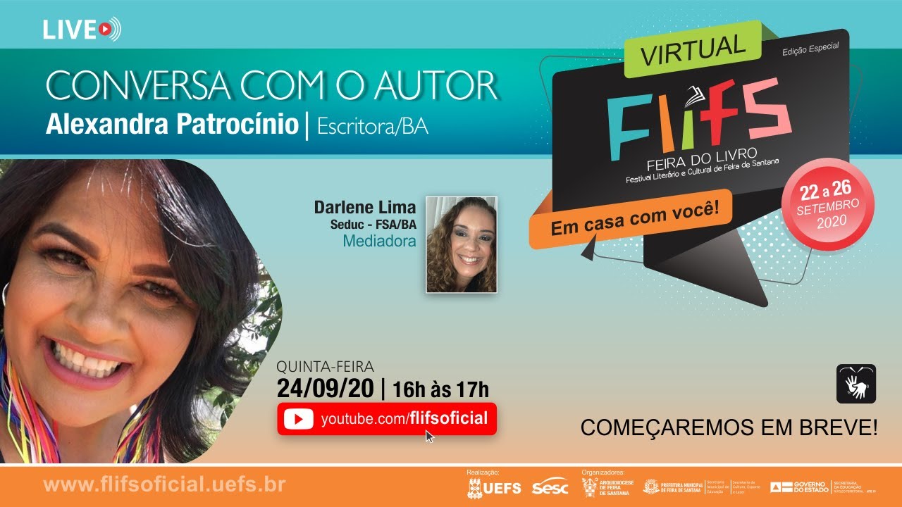 Conversa com a autora Alexandra Patrocínio. - YouTube