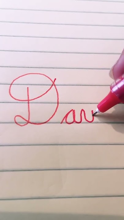 David Beautiful Name in cursive ##cursiveletters #cursivealphabet # ...