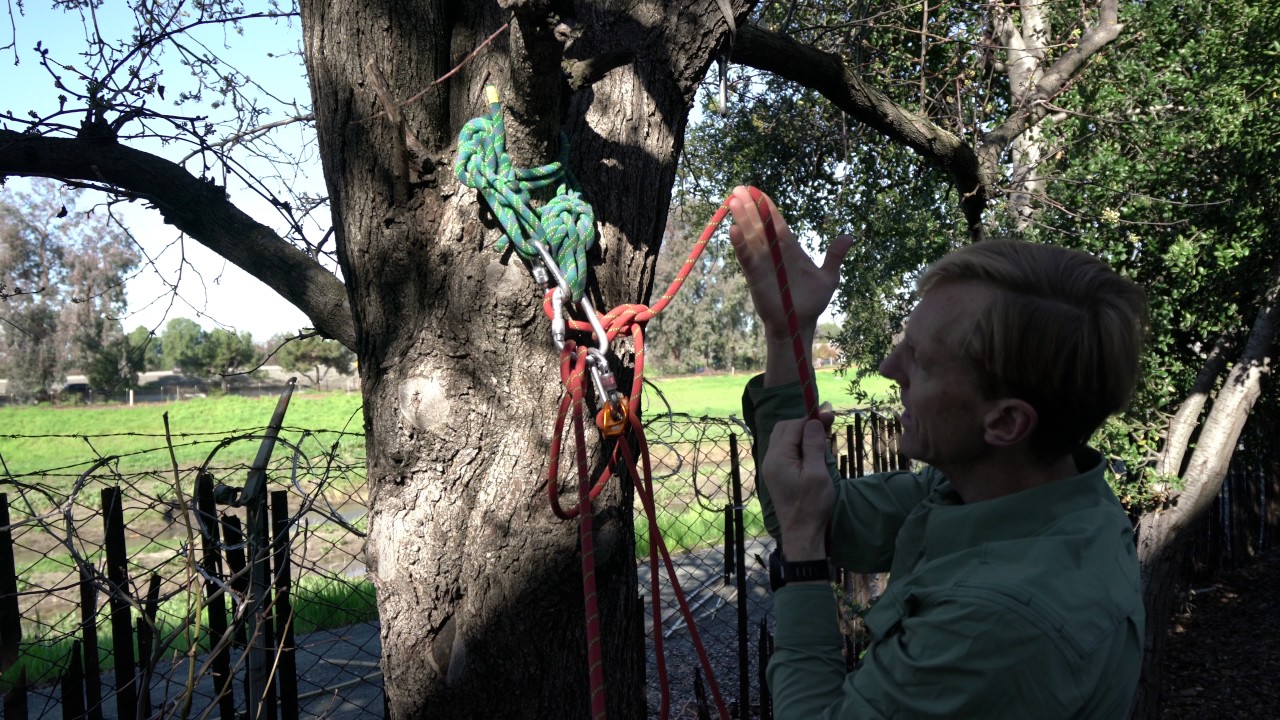 Self belay with Grigri after Short Fixing - YouTube