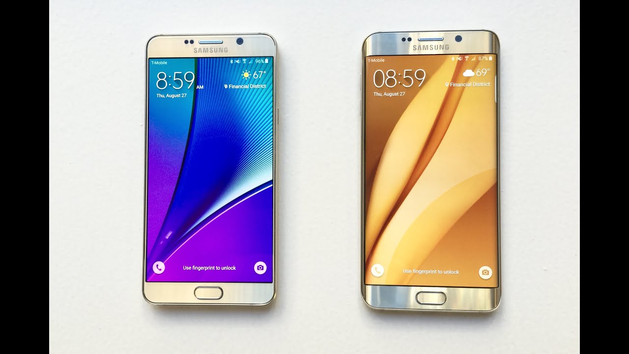 Unboxing of Samsung Galaxy Note 5 Gold Short edition - YouTube