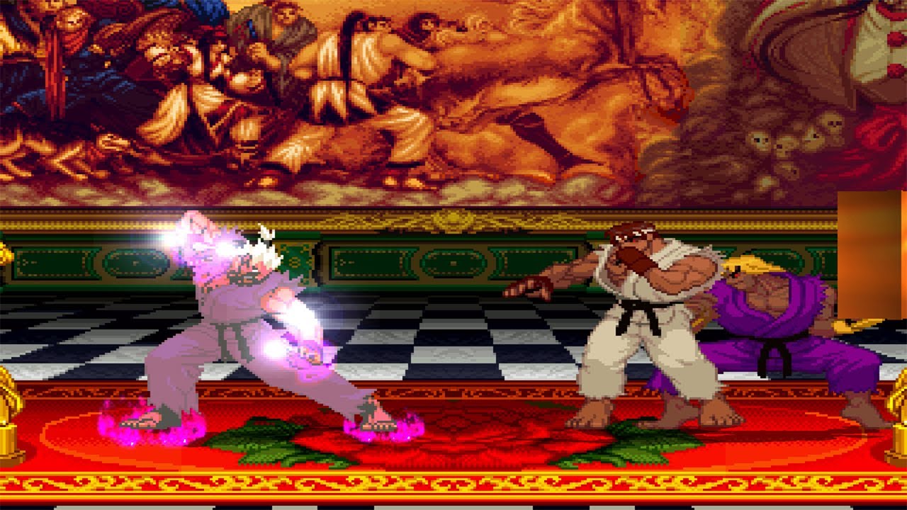 OROCHI AKUMA VS EVIL RYU AND EVIL KEN GOD VS DEMONS SAVAGE BATTLE ...