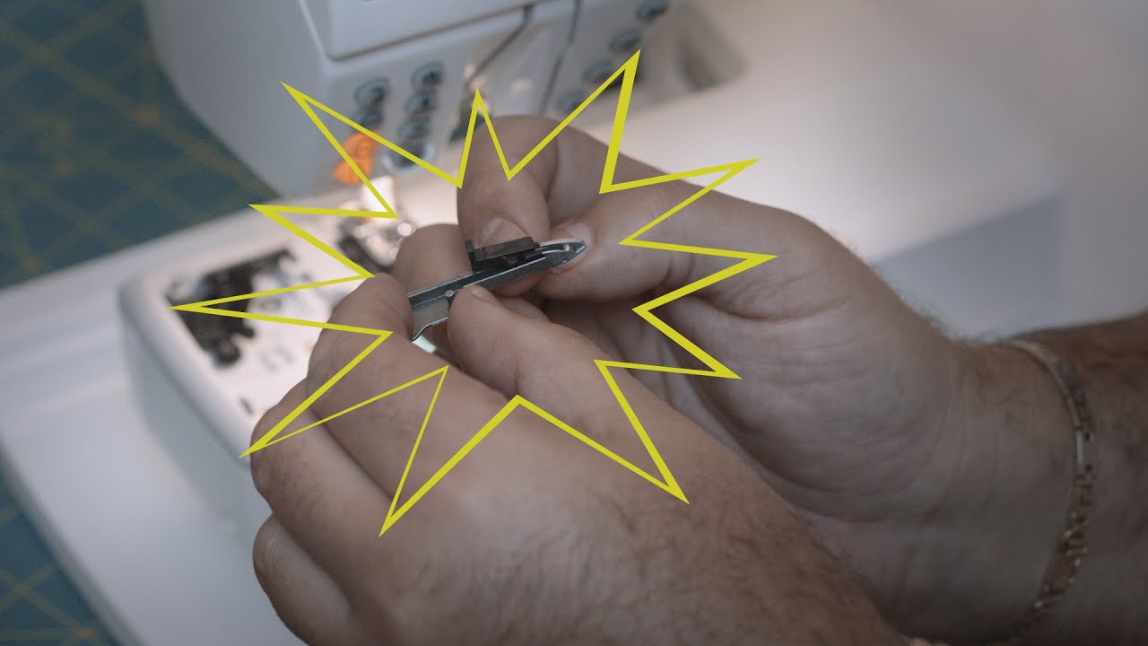 Husqvarna Viking Designer 1 thread cutter repair - YouTube