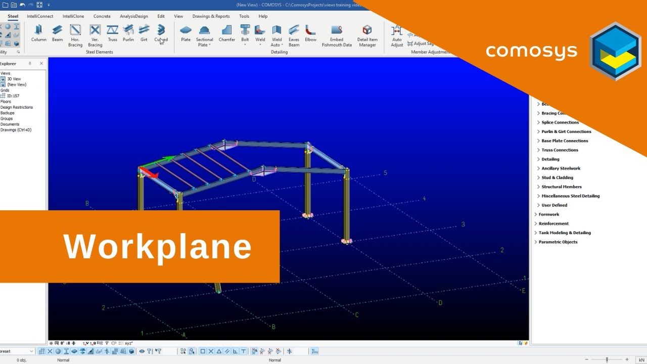 COMOSYS Basic Objects Tutorials- Workplanes - YouTube