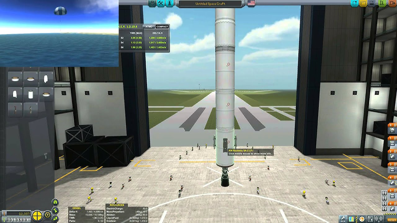 KSP Modded Career Mode OPM Episode 7 MUN LANDING!!!! and rescue - YouTube