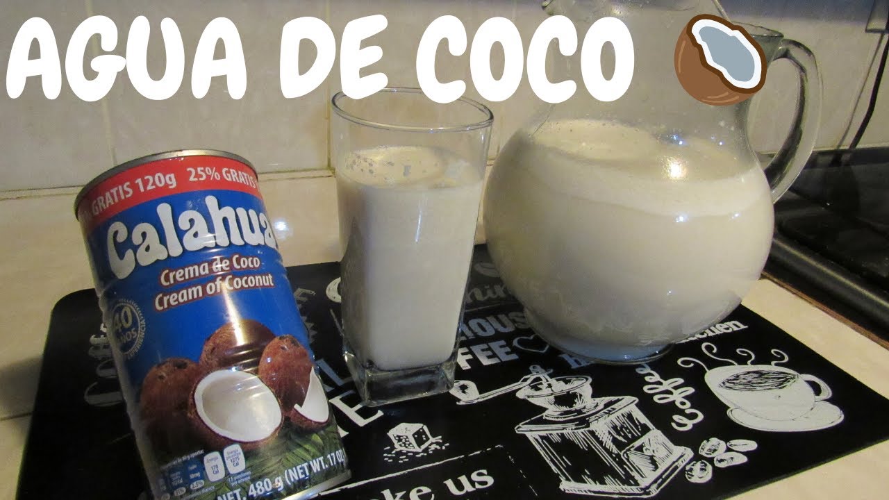 COMO PREPARAR AGUA CREMOSA DE COCO 🌴 | FÁCIL Y RÁPIDO - YouTube