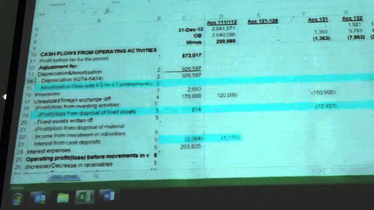 Internal Training Cash Flow PreparationP2 - YouTube