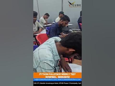 PYTHON FullStack Weekly Test | @Vcube Software Solutions Pvt Ltd Kphb ...