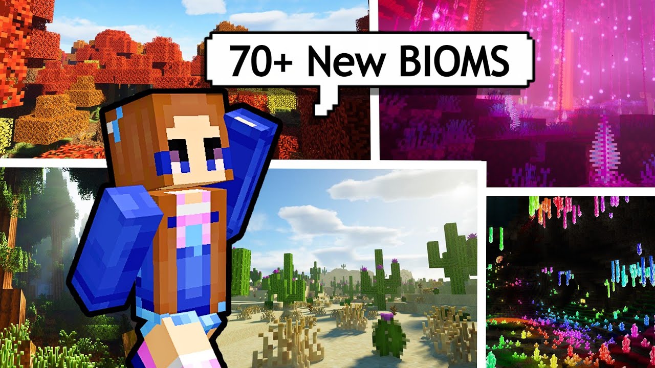 Minecraft, but with 70+ MORE BIOMS! - YouTube