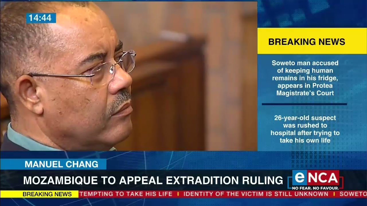 Manuel Chang | Mozambique to appeal extradition ruling - YouTube