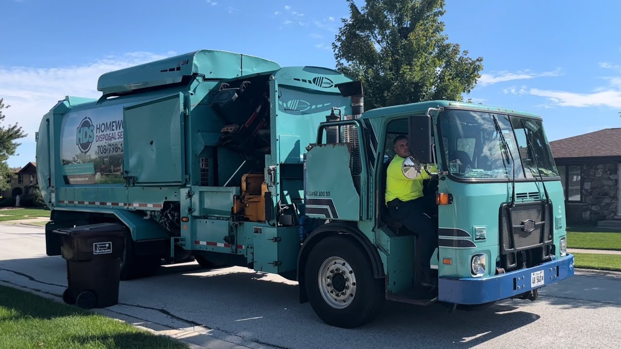 Homewood Disposal Autocar ACX Labrie Helping Hand Garbage Truck - YouTube
