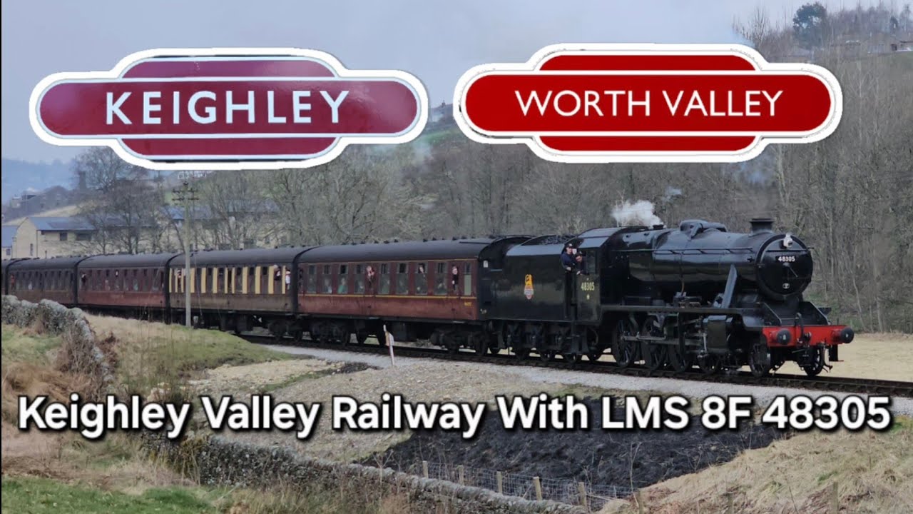 Keighley Valley Railway With LMS 8F 48305 - YouTube