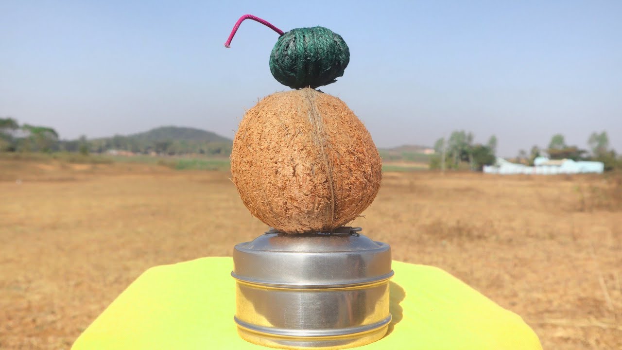 vip boom vs coconut | vip पटाखा vs नारियल #boom #patakha #experiment ...