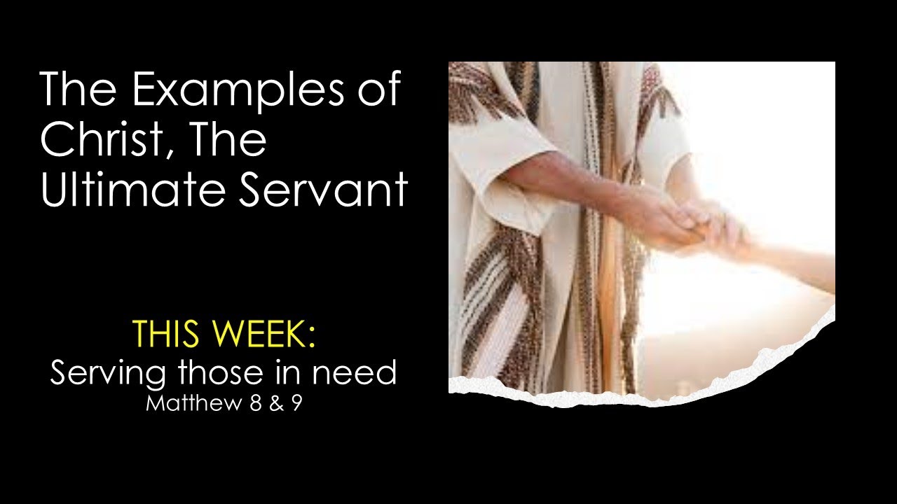 Jamie Helmick - Sunday - Class " Examples of Christ, Serving Those in ...