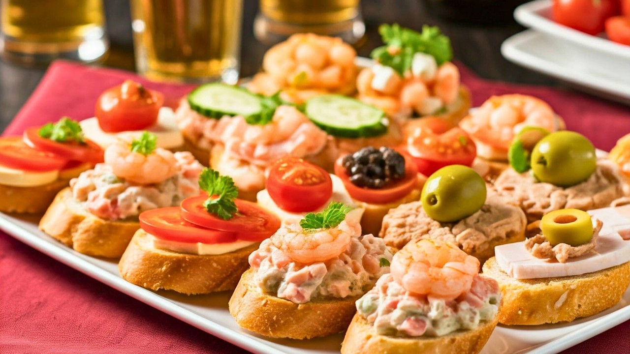 4 Canapes Faciles en 5 Minutos 👌 - YouTube